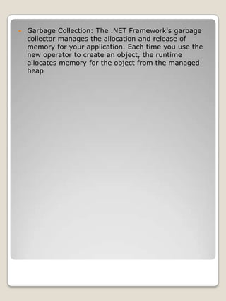 .Net framework | PDF