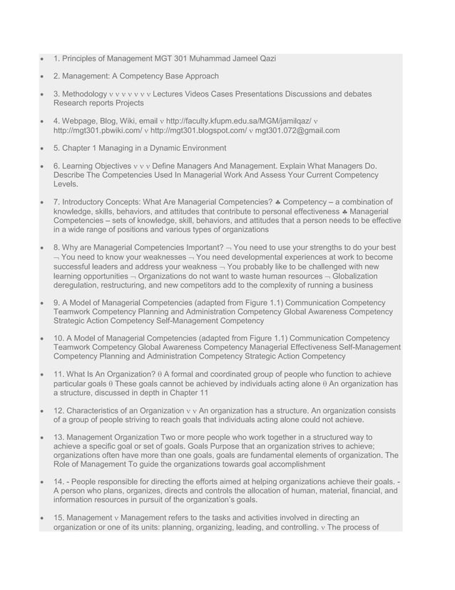 . Principles of management mgt | PDF
