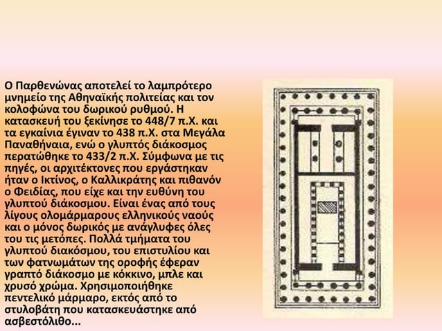 ΑΡΧΙΤΕΚΤΟΝΙΚΑ ΣΤΟΙΧΕΙΑ ΤΟΥ ΠΑΡΘΕΝΩΝΑ | PPTX