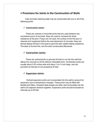 retaining walls ( word ) | PDF