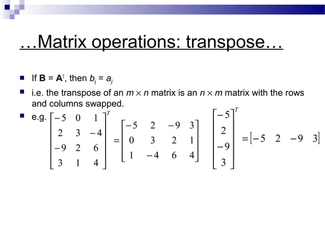 systems of linear equations & matrices | PPT