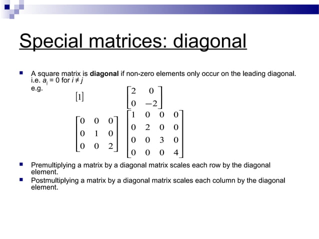 systems of linear equations & matrices | PPT