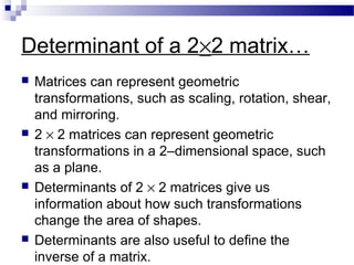 systems of linear equations & matrices | PPT