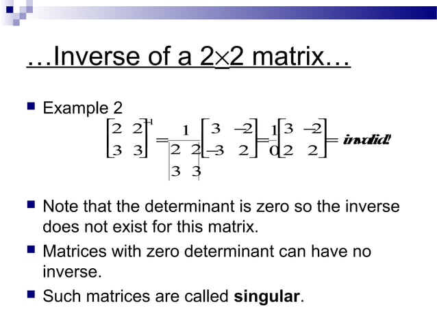 systems of linear equations & matrices | PPT
