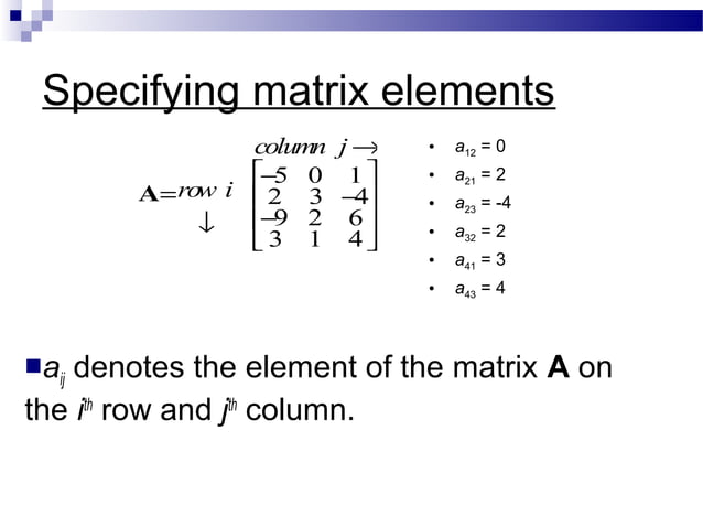 systems of linear equations & matrices | PPT