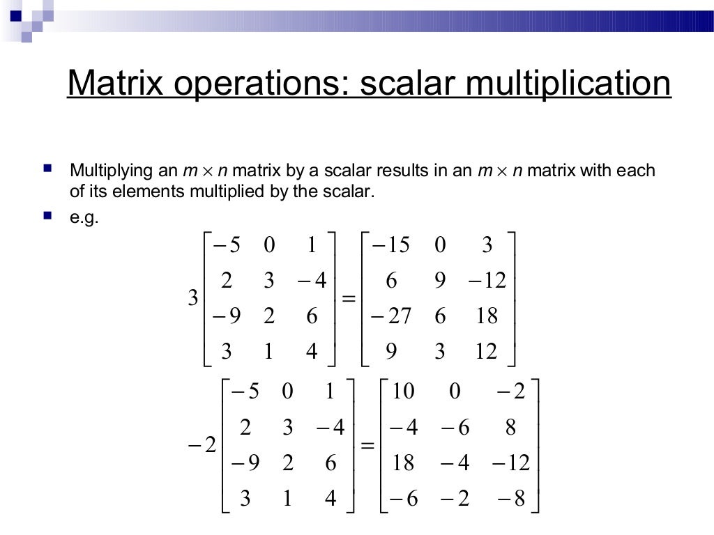 systems of linear equations & matrices