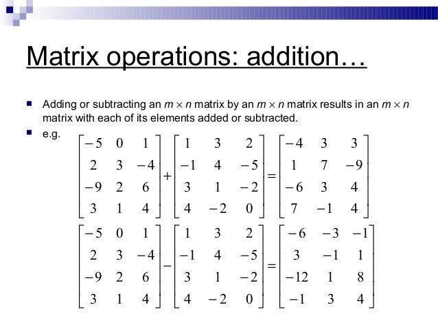 systems of linear equations & matrices