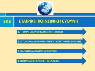 εταιρικη κοινωνικη ευθυνη | PPTX