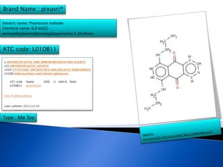 pixantrone abstract chemical data by tanta pharmcist | PPT
