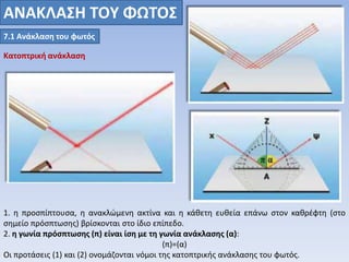 ανακλαση διαθλαση φωτοσ | PPTX