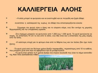 παρουσιασηαλοη | PPT