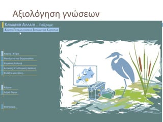 κλιματικη αλλαγη κι εμεις | PPT