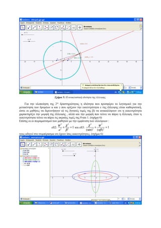 Διδασκαλία:'Ο γεωμετρικός τόπος των σημείων της έλλειψης' με λογισμικό ...
