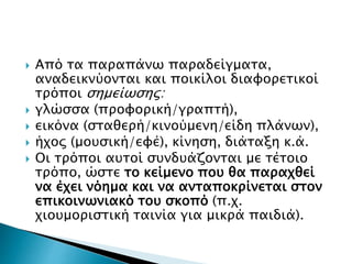 πολυτροπικά κείμενα | PPTX