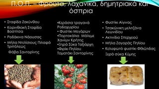 γνωρίζοντας τα ελληνικά γεωργικά προιόντα π.ο.π | PPT