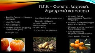 γνωρίζοντας τα ελληνικά γεωργικά προιόντα π.ο.π | PPT