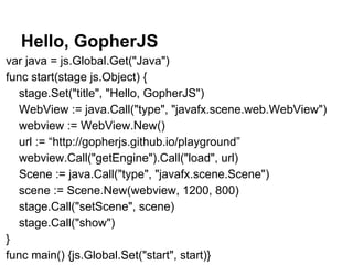 GopherJS + Nashorn | PPT