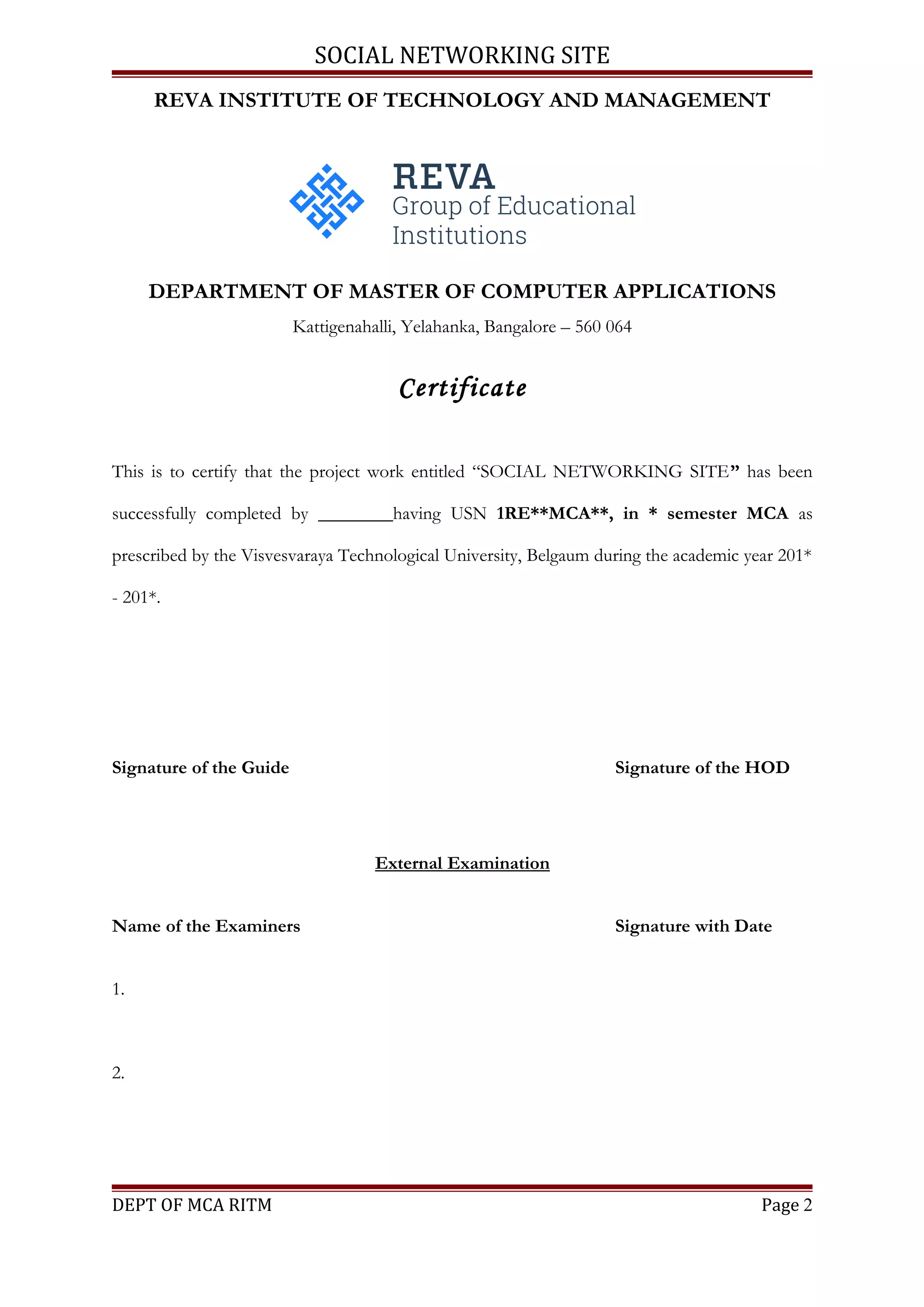 social networking site | DOC