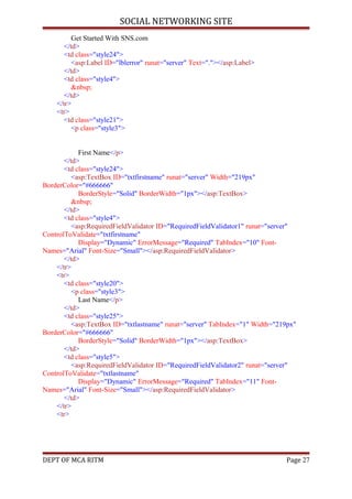 social networking site | DOC