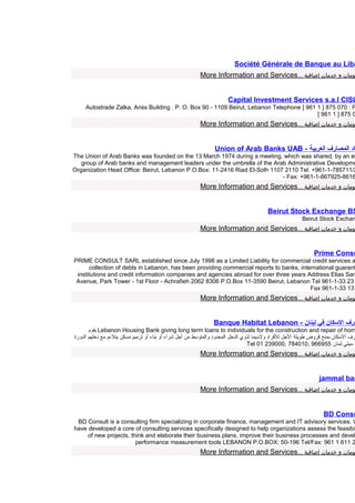 شركات مالية لبنانية | DOC