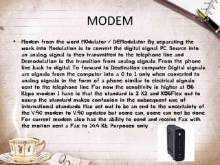 อุปกรณ์เครือข่ายคอมพิวเตอร์ | PDF