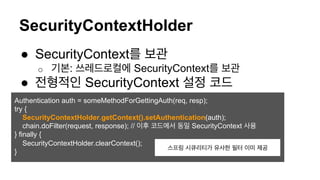 스프링 시큐리티 구조 이해 | PDF