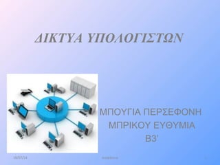 δικτυα μπουγια μπρικου | PPT
