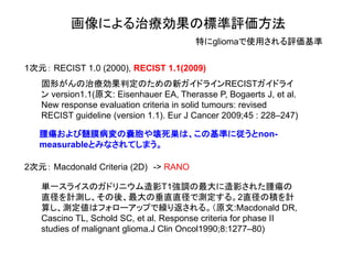 脳腫瘍における定量医用画像評価法の基準とその解析手法 | PDF