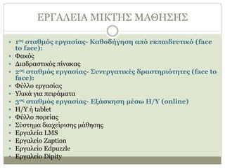 Σχεδιασμός ενότητας μικτής μάθησης | PPT
