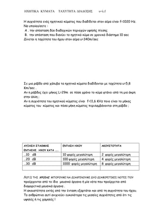 υποκειμενικα γνωρισματα ηχου | PDF