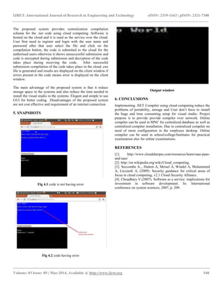 .Net compiler using cloud computing | PDF