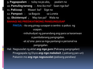 Palabuuan ng Pangungusap | PPTX