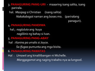 Palabuuan ng Pangungusap | PPTX