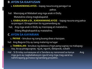Palabuuan ng Pangungusap | PPTX