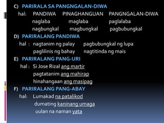 Palabuuan ng Pangungusap | PPTX