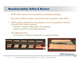 .3mm CSP and LFCSP Reliability | PPT
