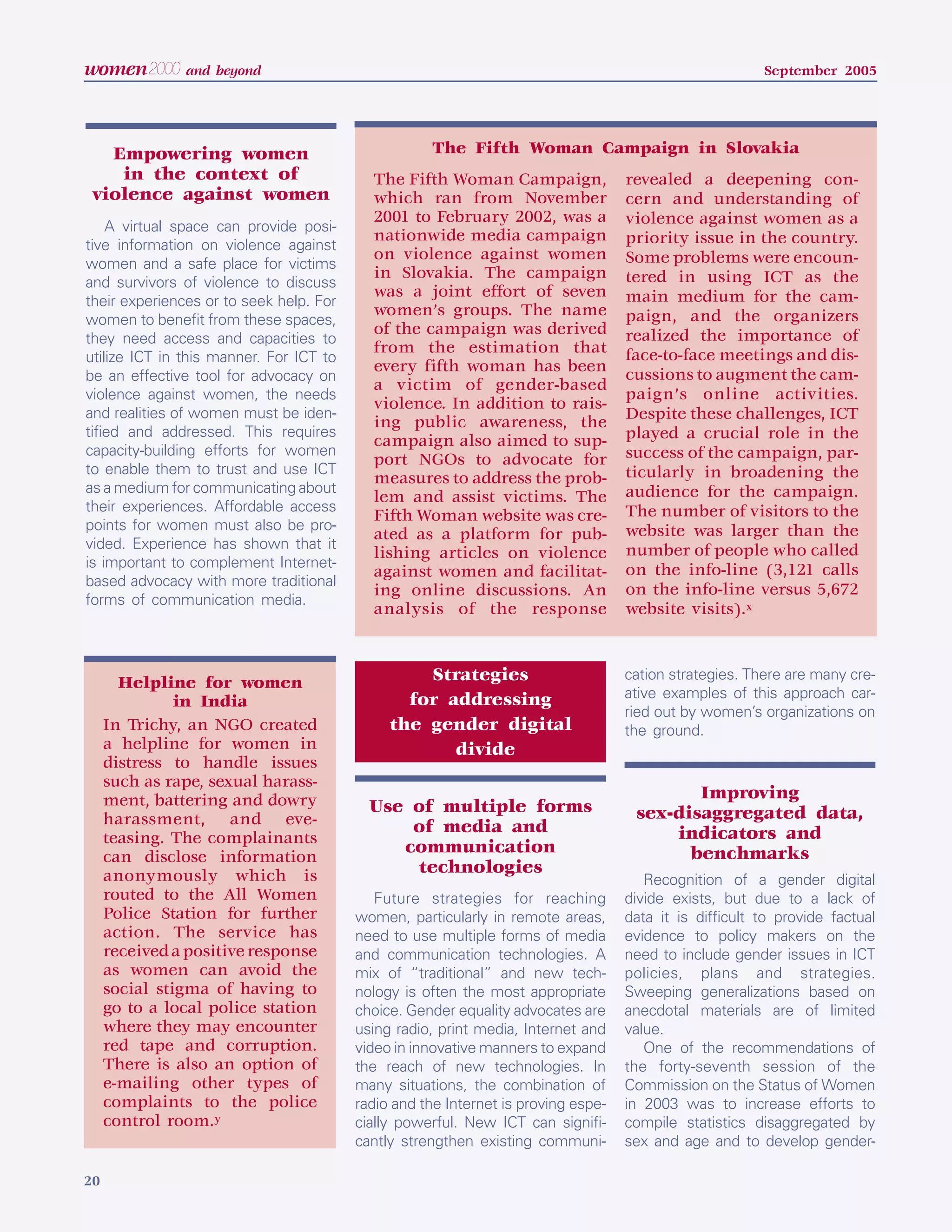 Gender equality and empowerment of women through ICT | PDF