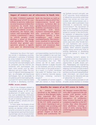 Gender equality and empowerment of women through ICT | PDF