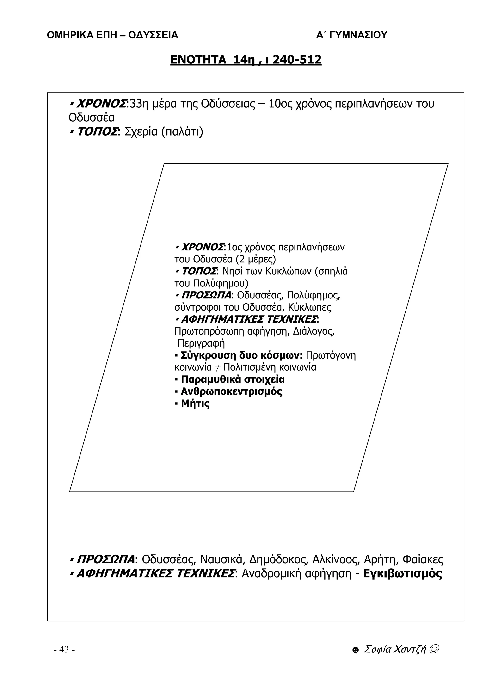 οδυσσεια τετραδιο μαθητη | PDF
