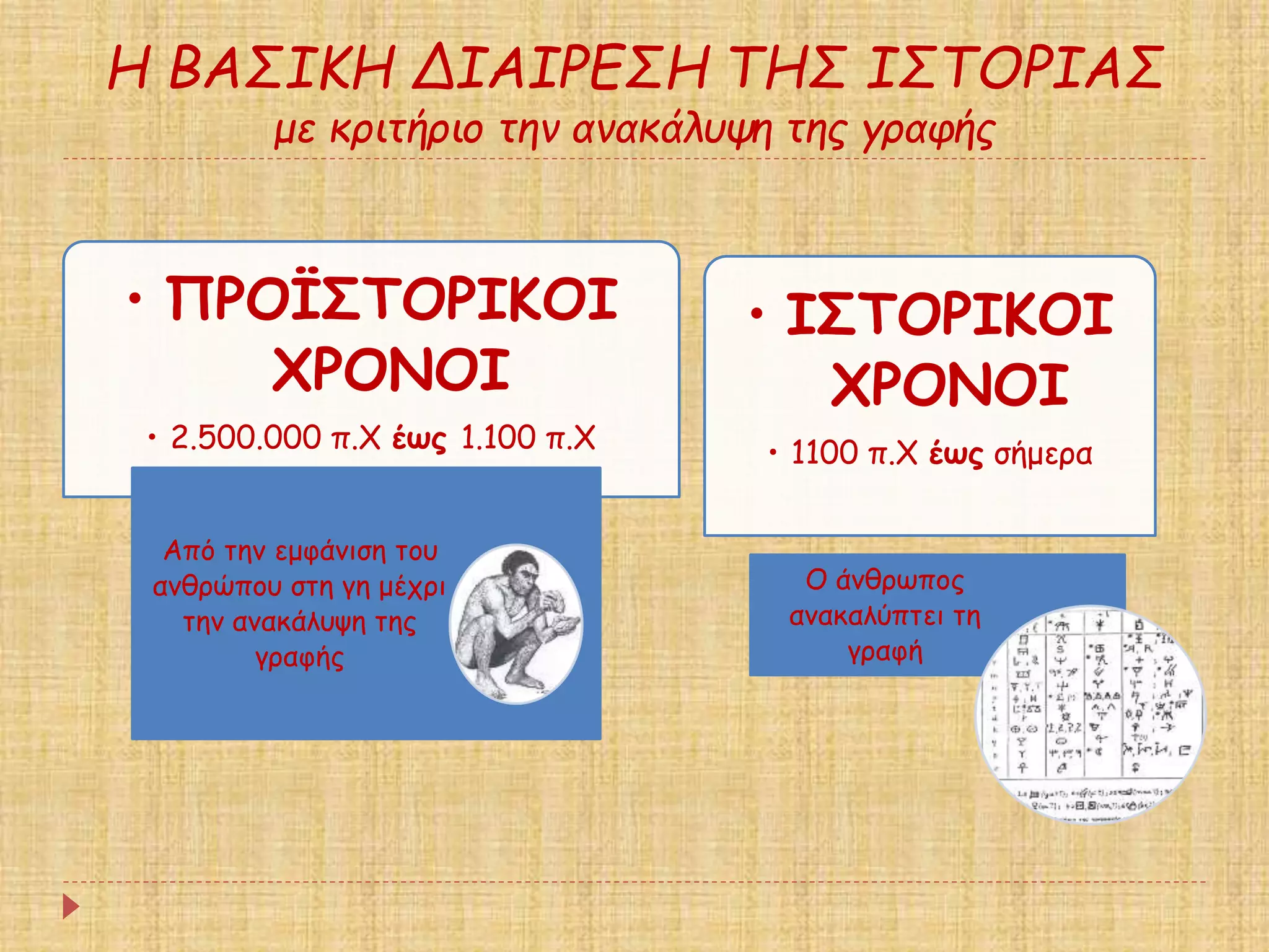 η εποχη του λιθου | PPTX