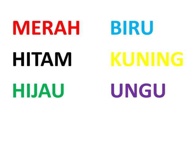 Permainan menyebutkan warna | PPTX