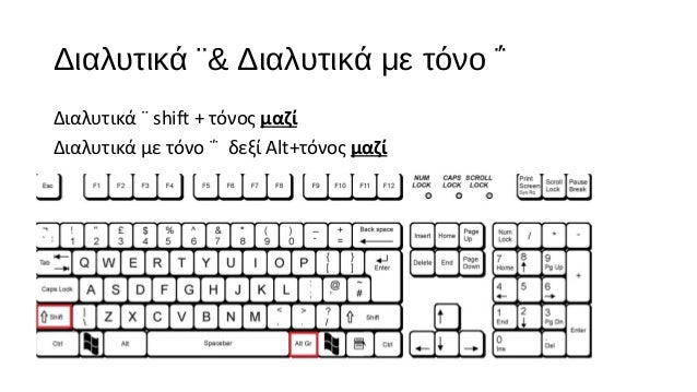 το πληκτρολόγιο