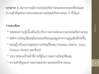 หลักสูตรอบรมด้านความปลอดภัย อปท ทชจ | PPTX