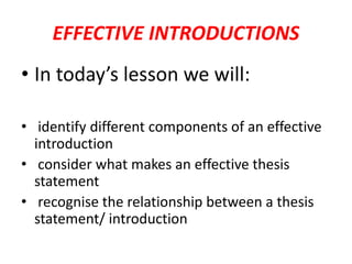 Effective Introductions | PPTX