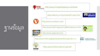 ฐานข้อมูล | PPT