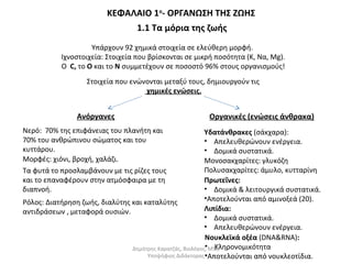 Μάθημα: Βιολογία. Γ' Γυμνασίου-Σημειώσεις σχολικού βιβλίου | PPT