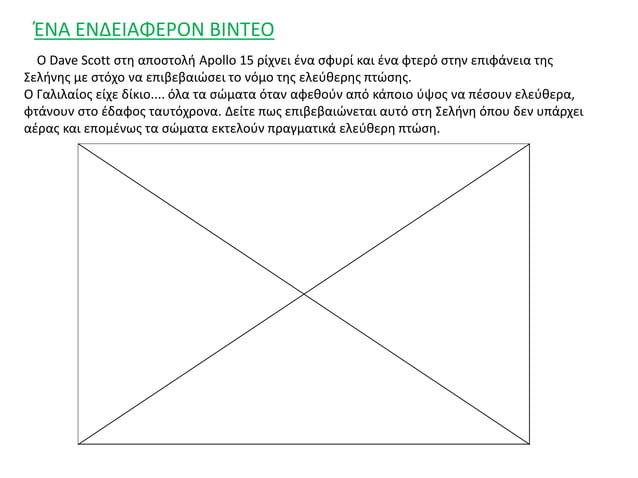ελευθερη πτωση | PPTX