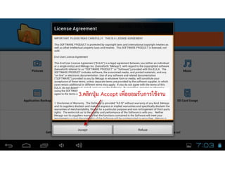 การนำสื่อการเรียนรู้เพื่อการศึกษา ป.1 – ป.3เข้าเครื่อง tablet (e learning) | PPT
