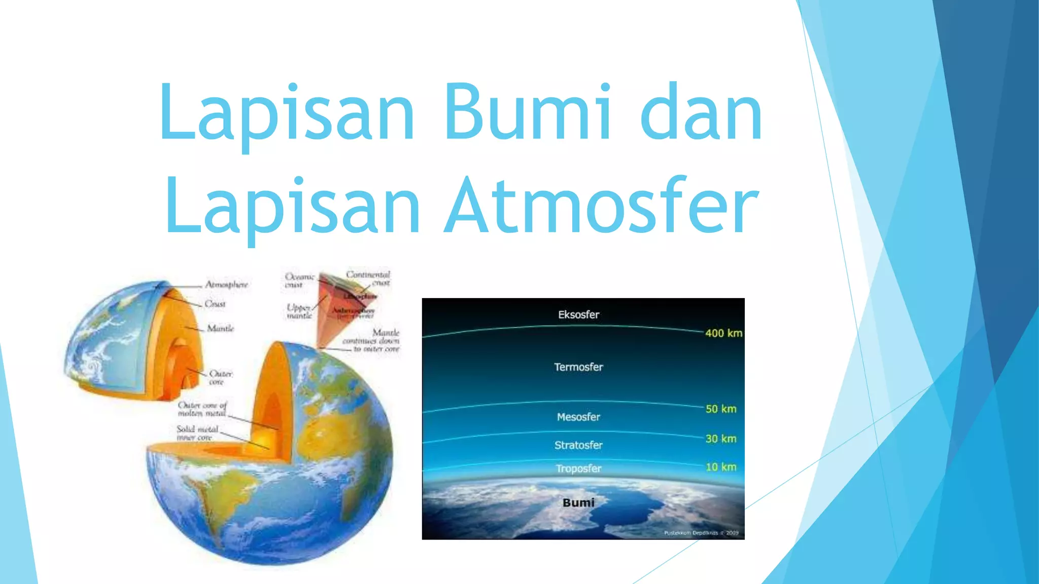 Lapisan Penyusun permukaan bumi dan Lapisan penyusun Atmosfer | PPTX
