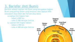 Lapisan Penyusun permukaan bumi dan Lapisan penyusun Atmosfer | PPTX